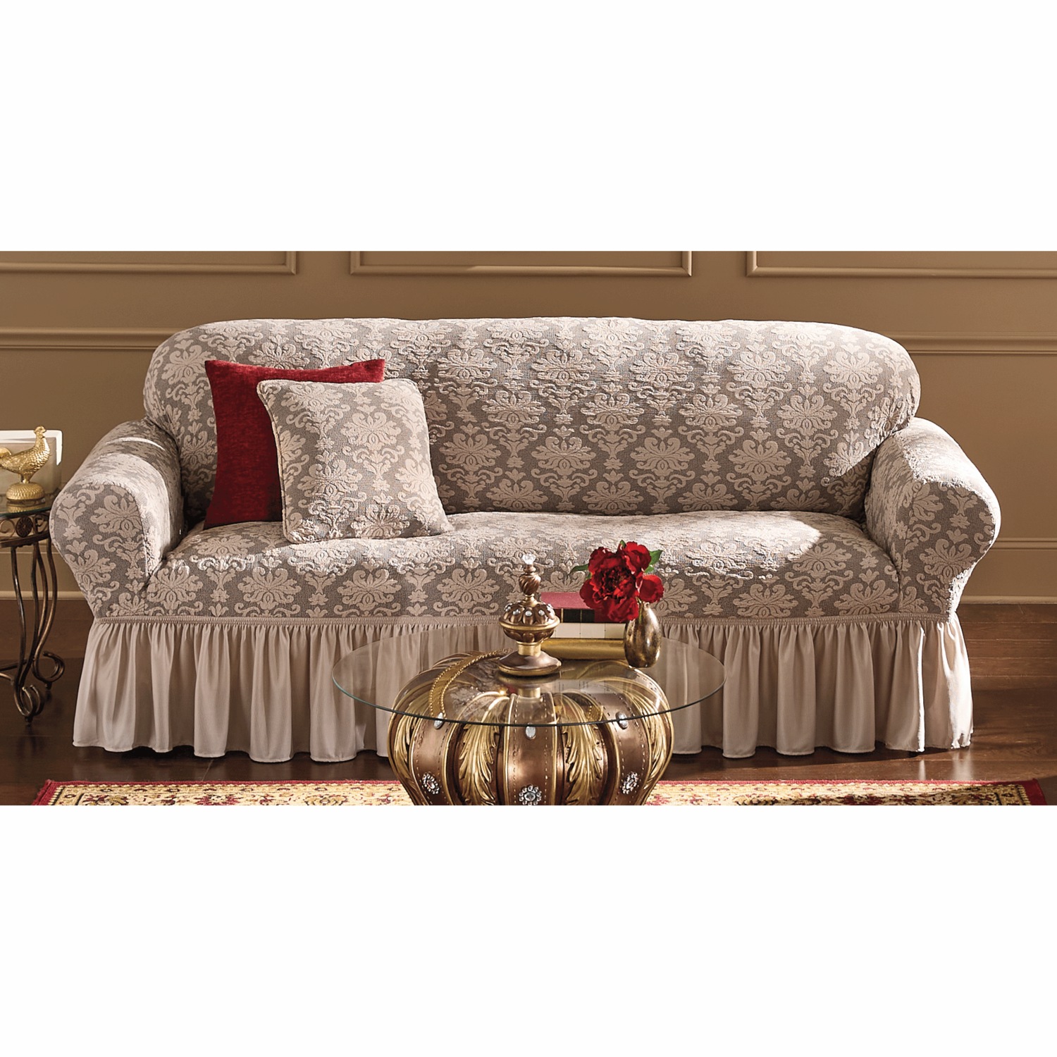 Damask Stretch Slipcover | Seventh Avenue