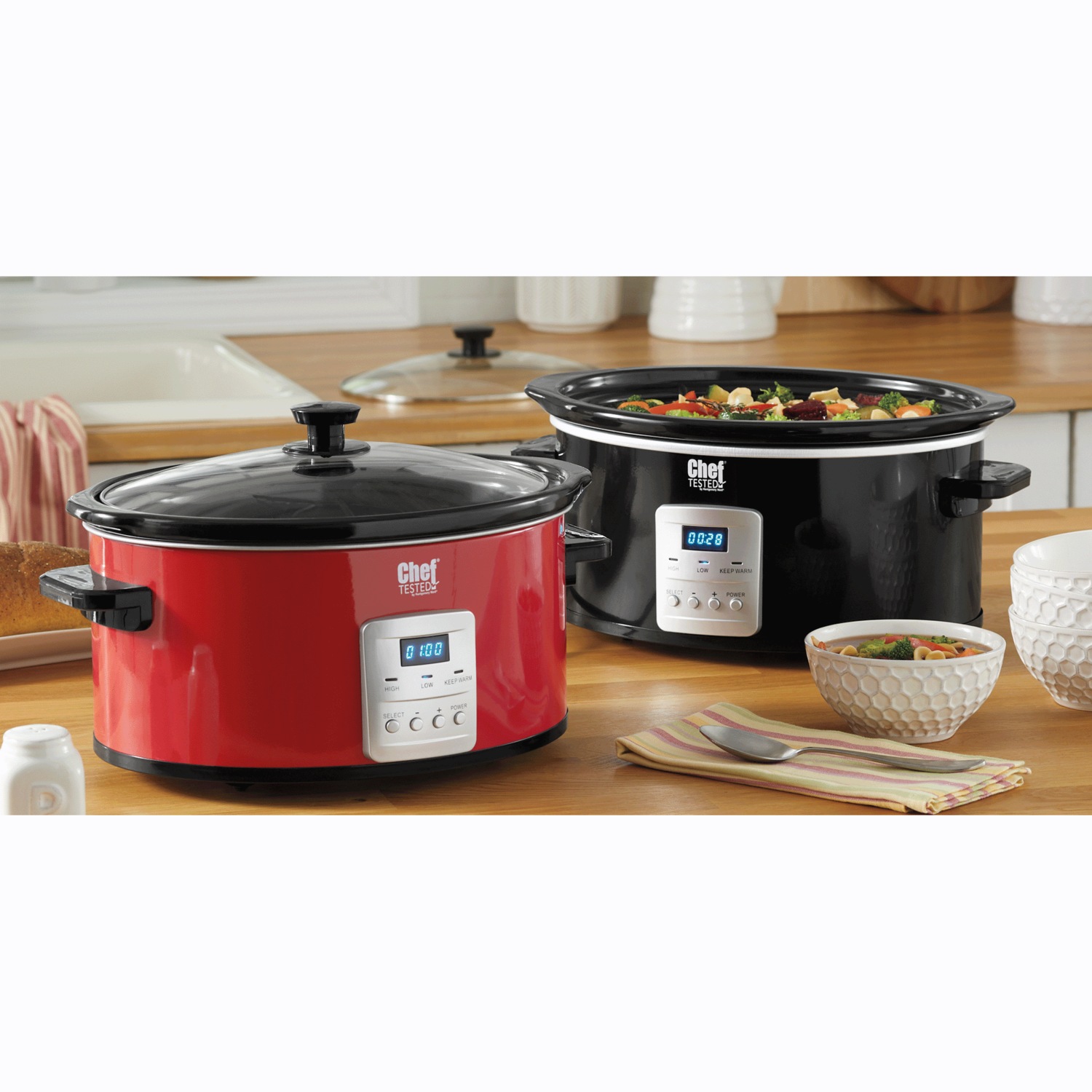 Chef Tested 6-qt. Digital Slow Cooker | Seventh Avenue