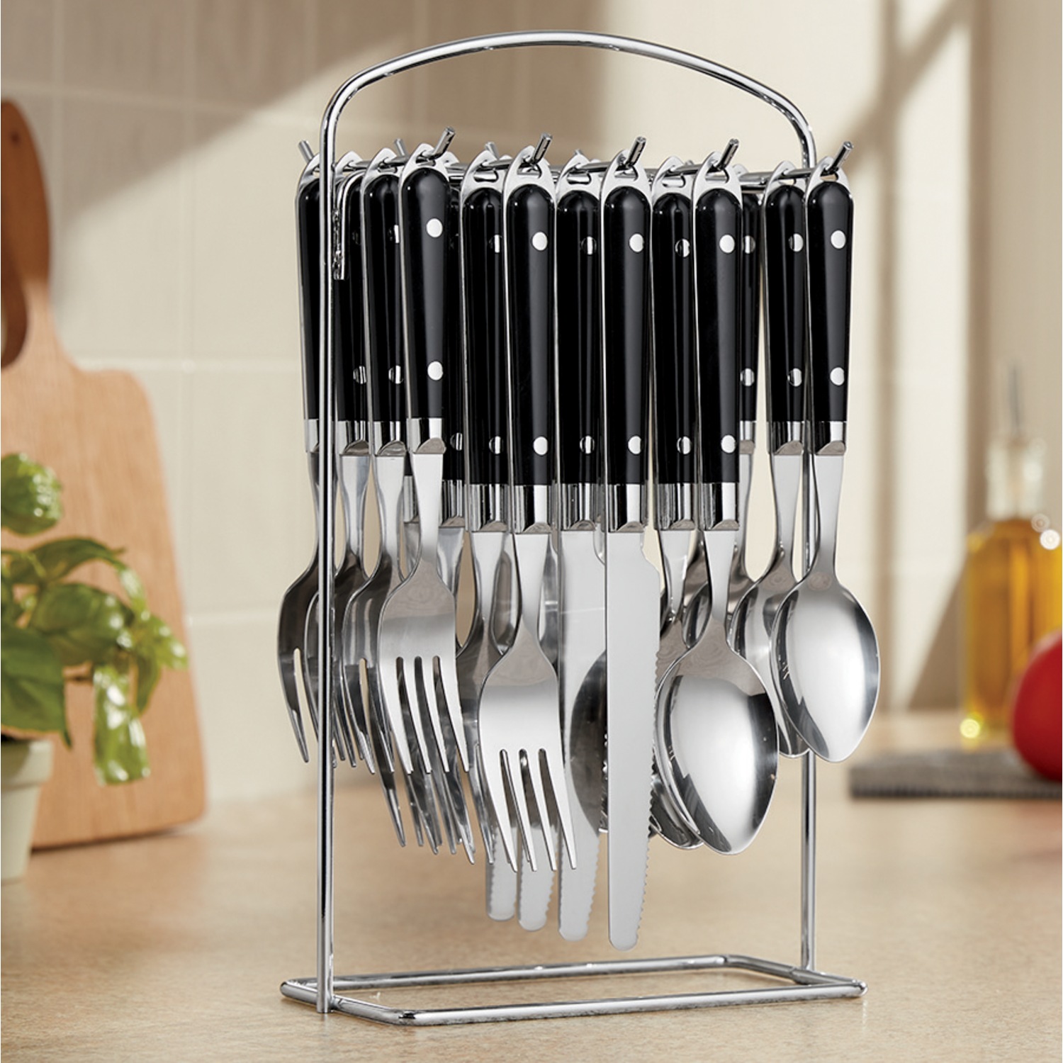 20-Piece Hanging Flatware Set | Seventh Avenue