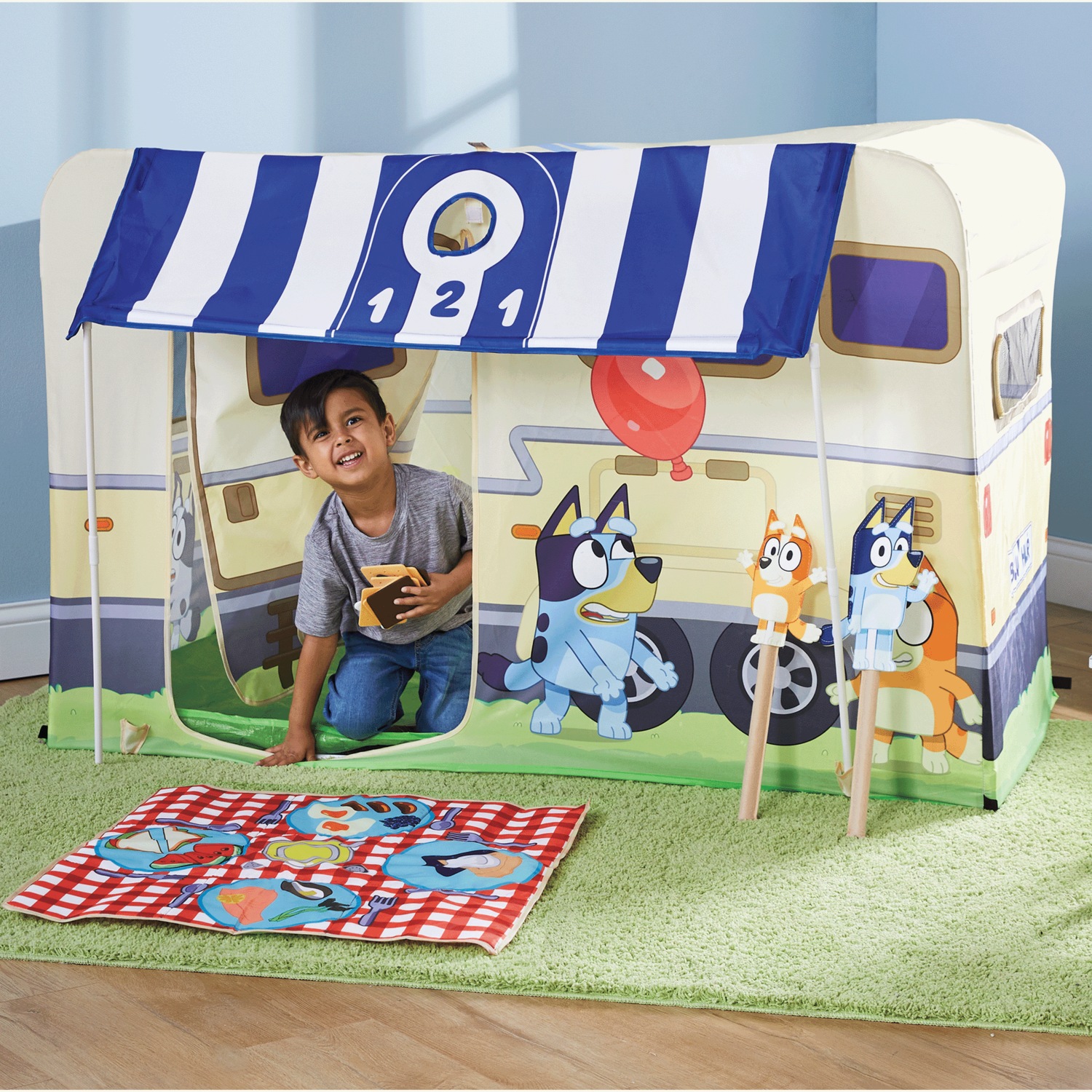 Bluey Camping Adventure Activity Fort | Seventh Avenue