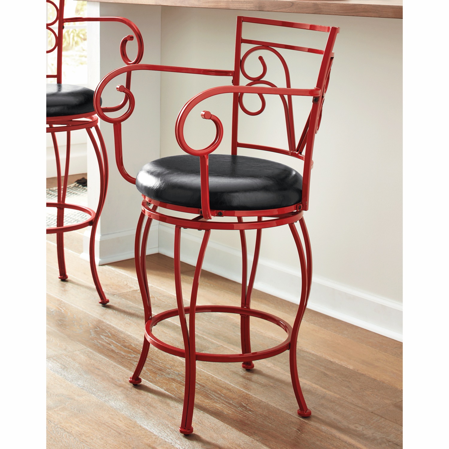 Scroll-Arm Counter Stool | Seventh Avenue