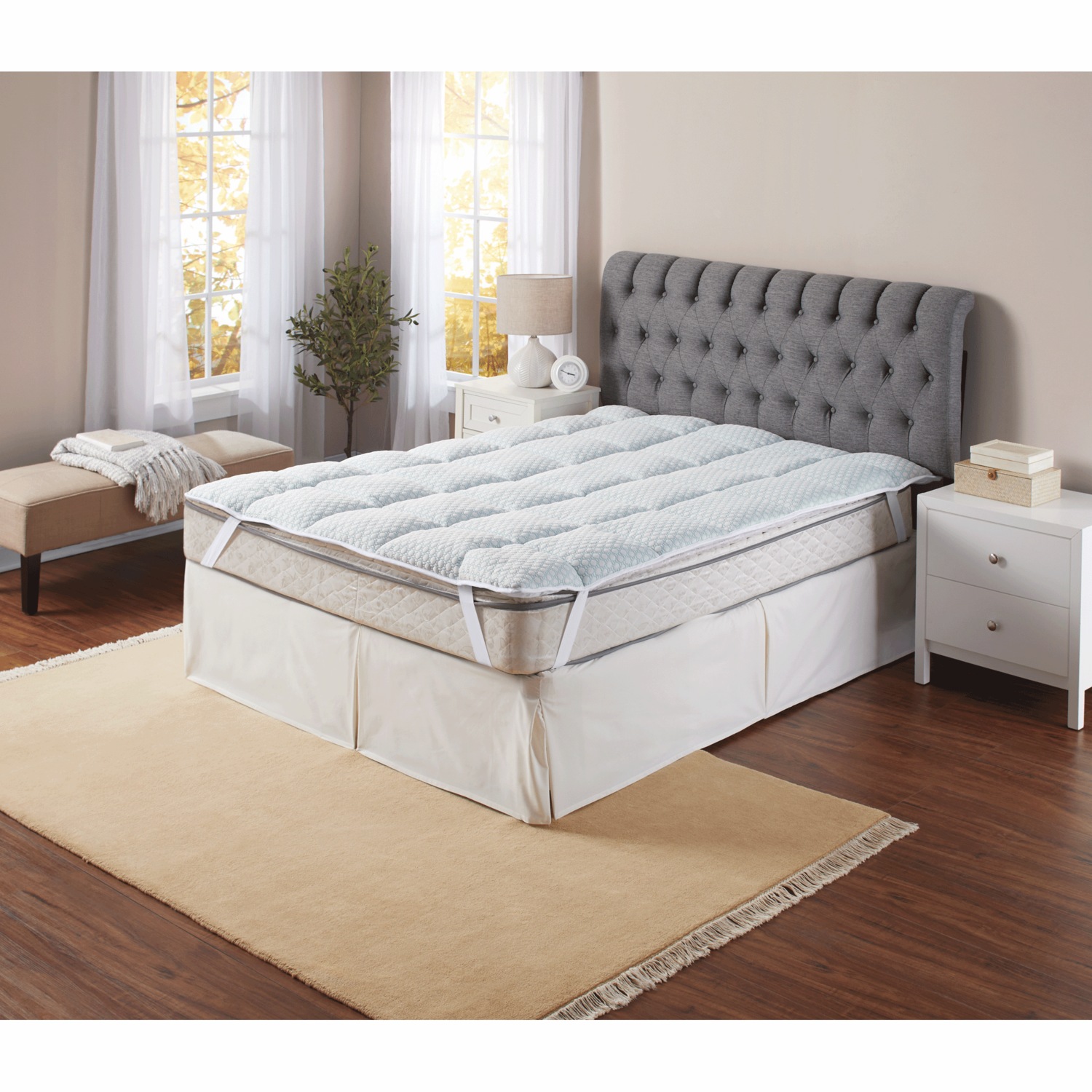 Double-Knit Jacquard Overfilled Bed Topper | Seventh Avenue