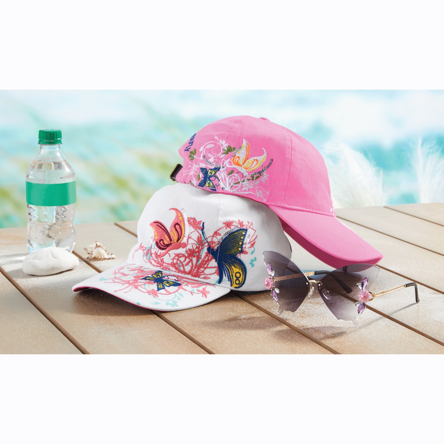 Butterfly Embellished Baseball Cap | Seventh Avenue