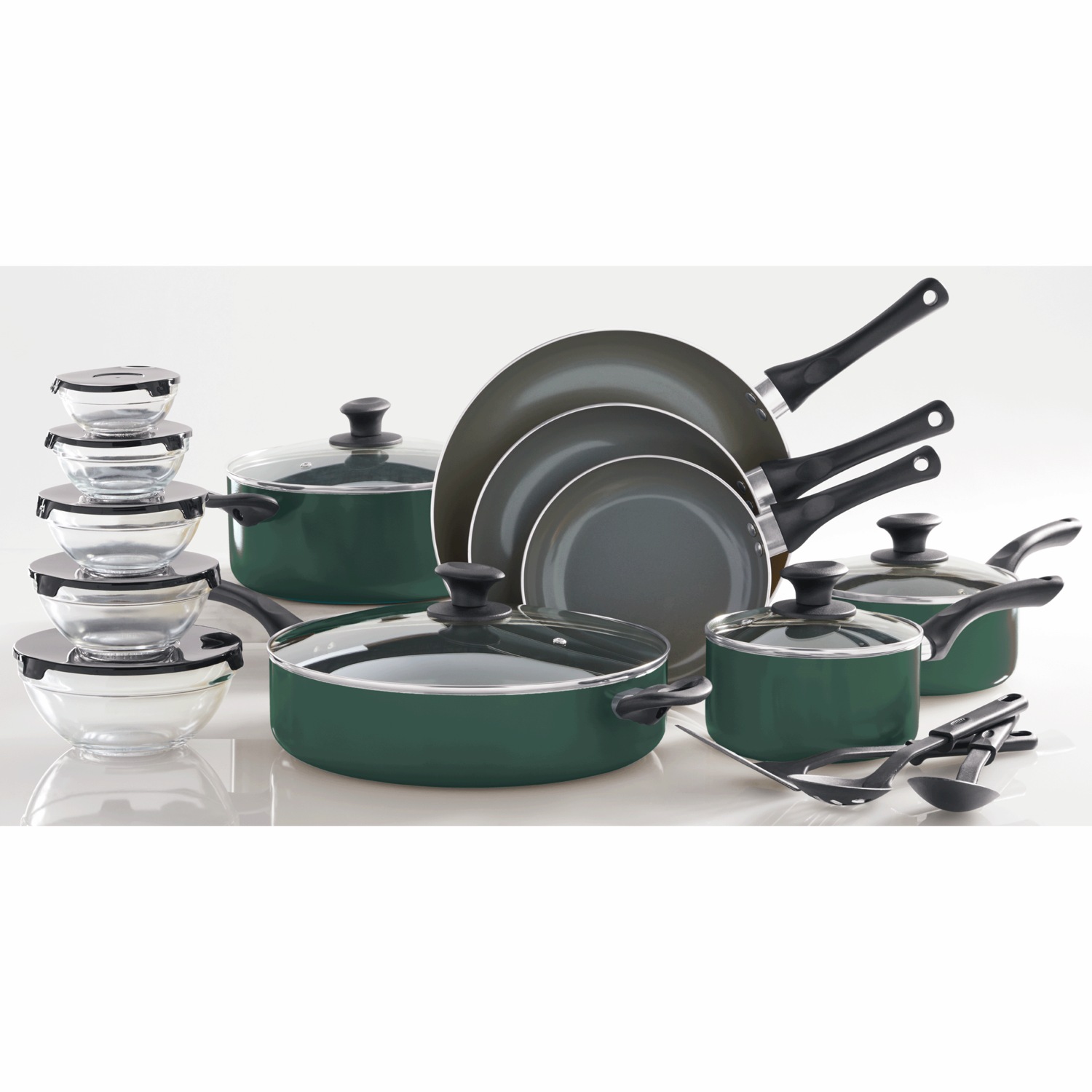 Ginny's 24-Piece Nonstick Kitchen Essentials Cookware Set | Seventh Avenue
