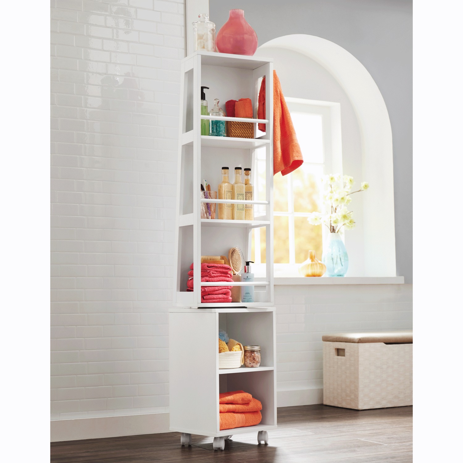 Revolving Storage with Mirror | Seventh Avenue