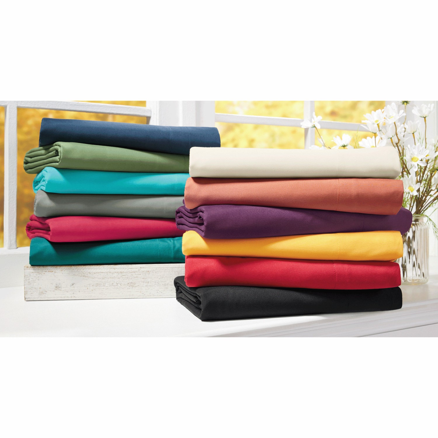 Color Connection Microfiber Sheet Set | Seventh Avenue