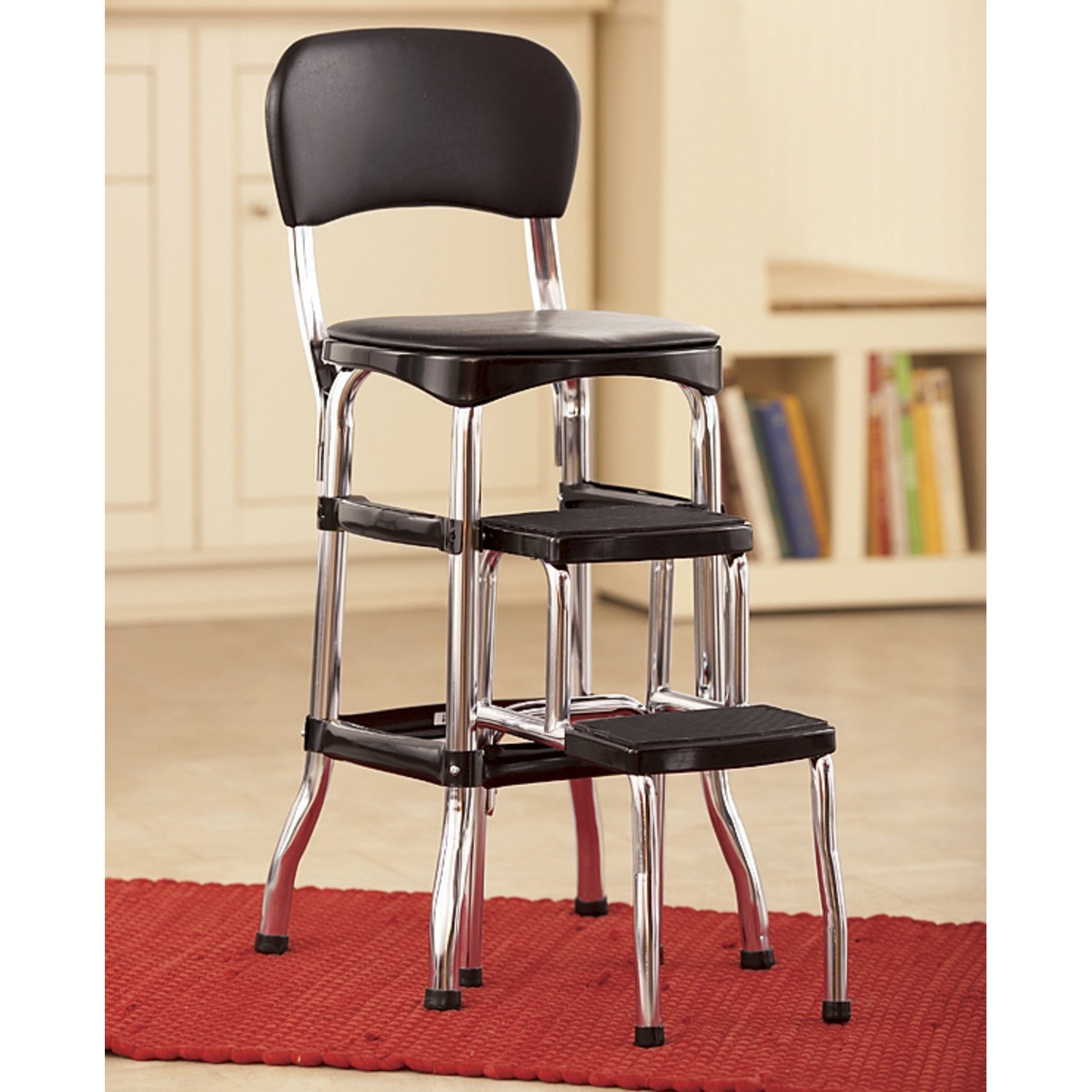 Counter-Height Retro Step Stool | Seventh Avenue