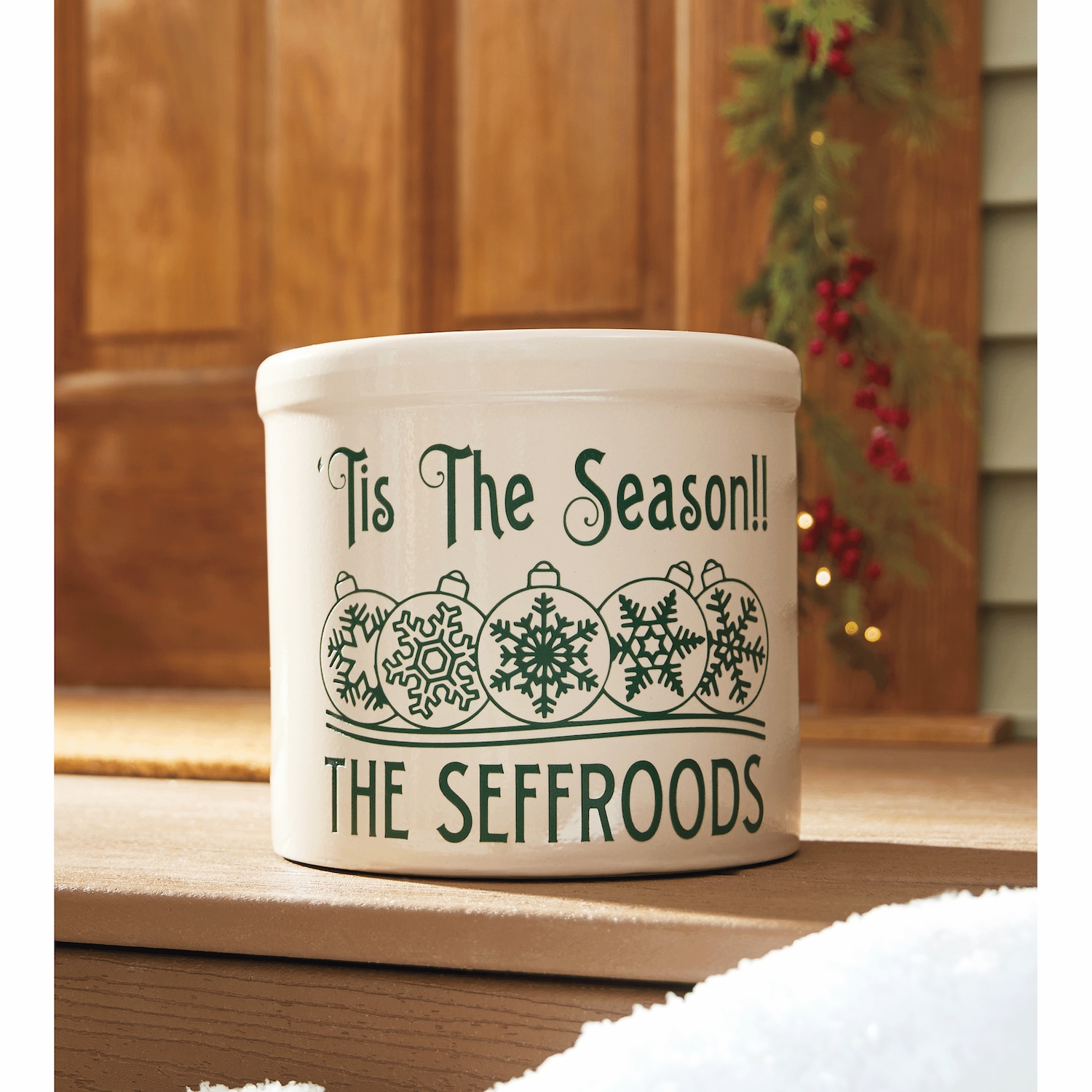 Personalized Seasonal Crock | Seventh Avenue
