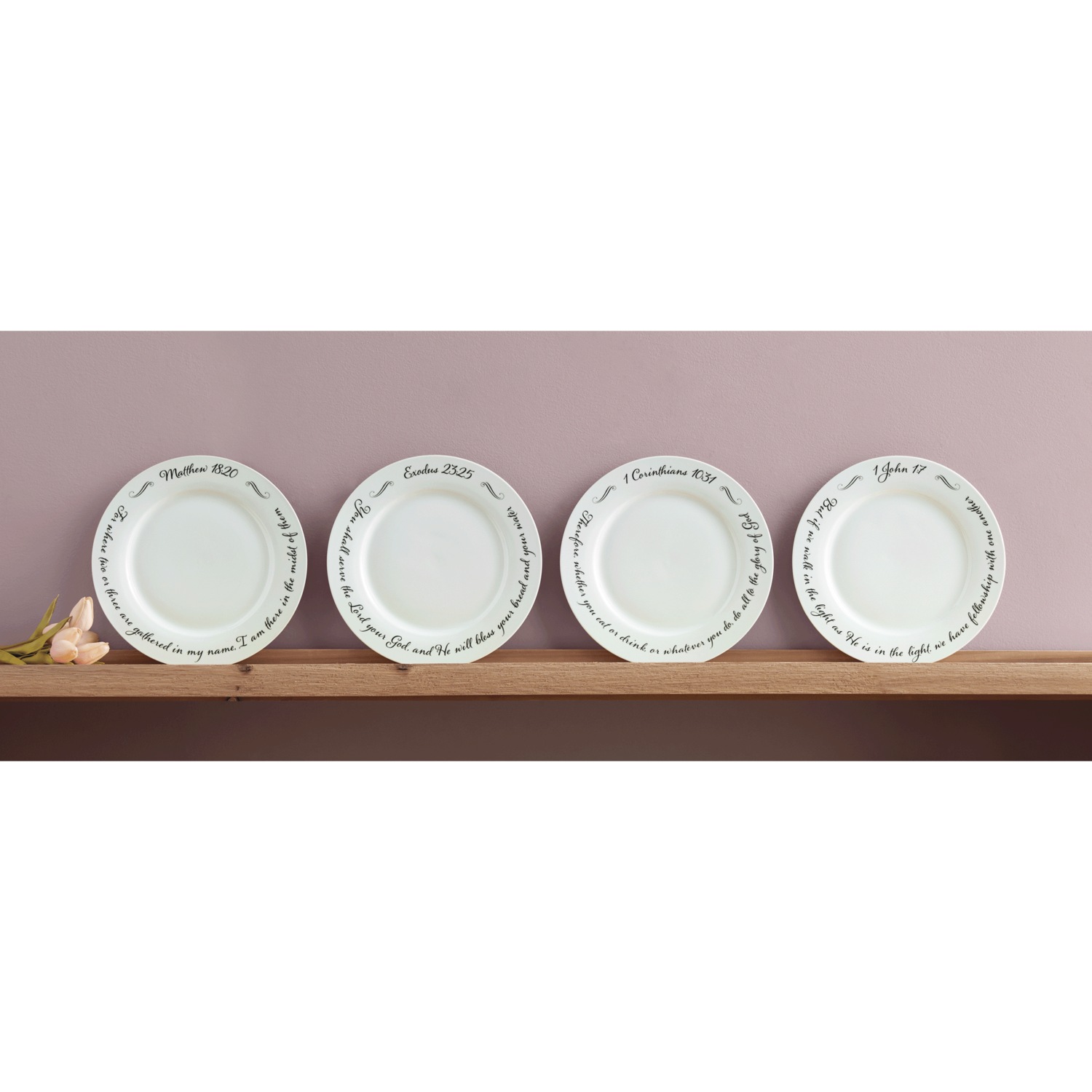 Set of 4 Religious Plates | Seventh Avenue