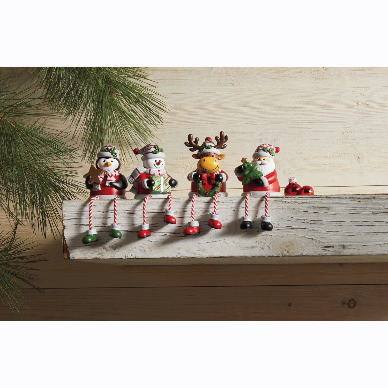 Set of 4 Holiday Shelf Sitters | Seventh Avenue