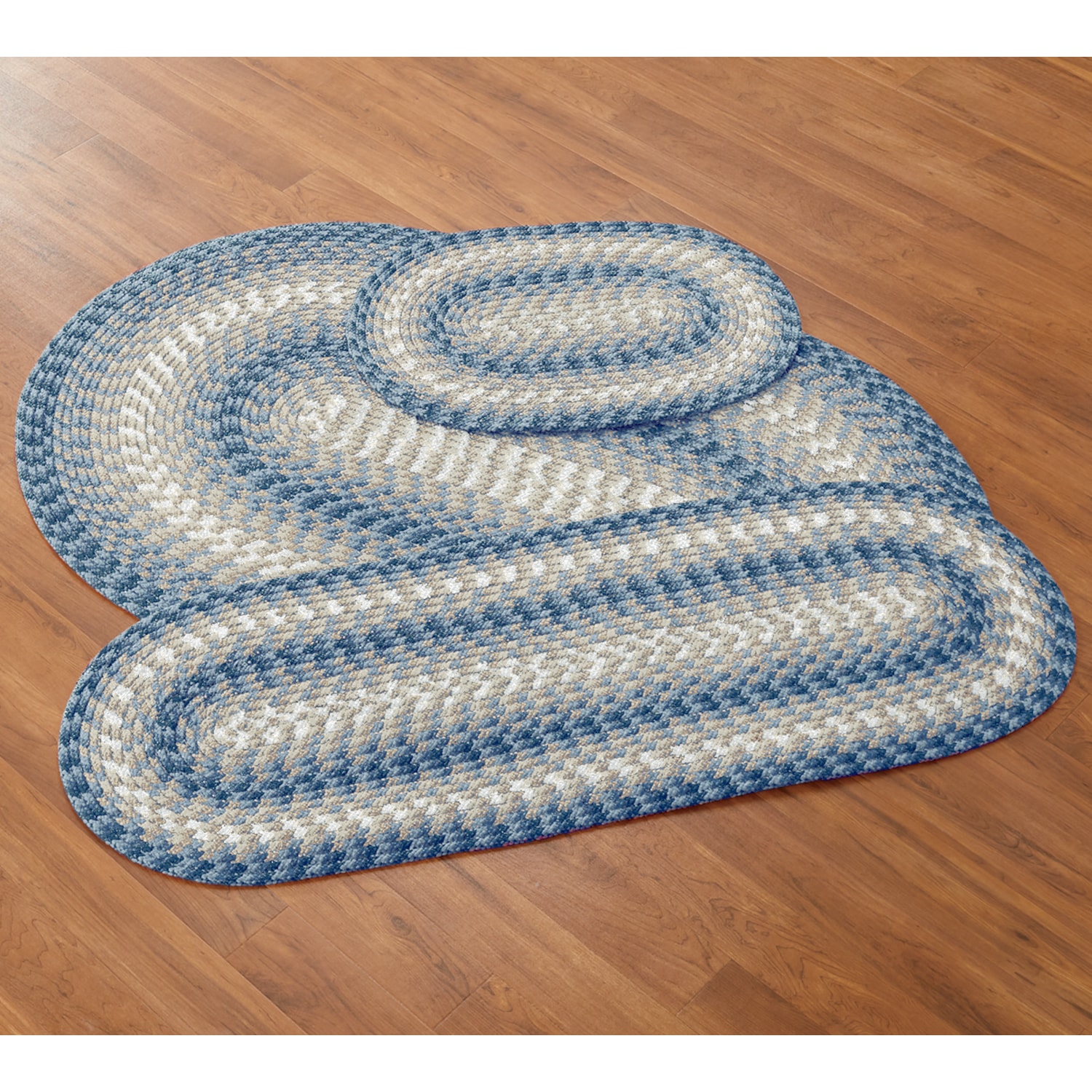 3-pc. Heritage Braided Indoor/Outdoor Rug Set | Seventh Avenue