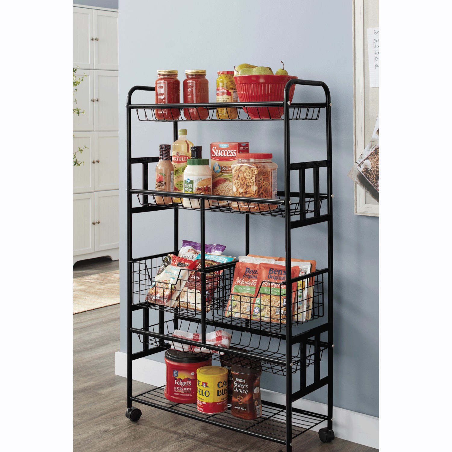 Romann Thin Man Pantry, Kitchen Cart and Microwave Stand | Seventh Avenue