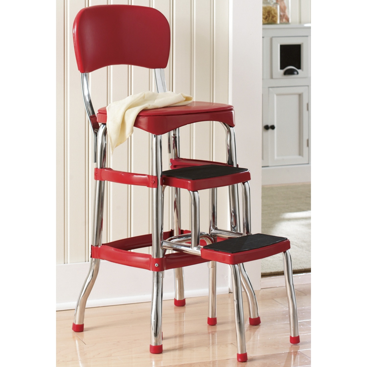 Counter-Height Retro Step Stool | Seventh Avenue