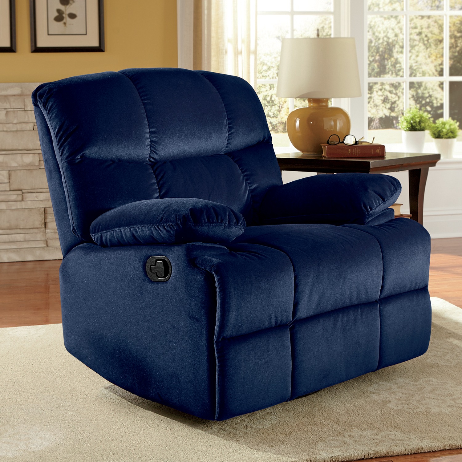 Microfiber Swivel Rocker Recliner | Seventh Avenue