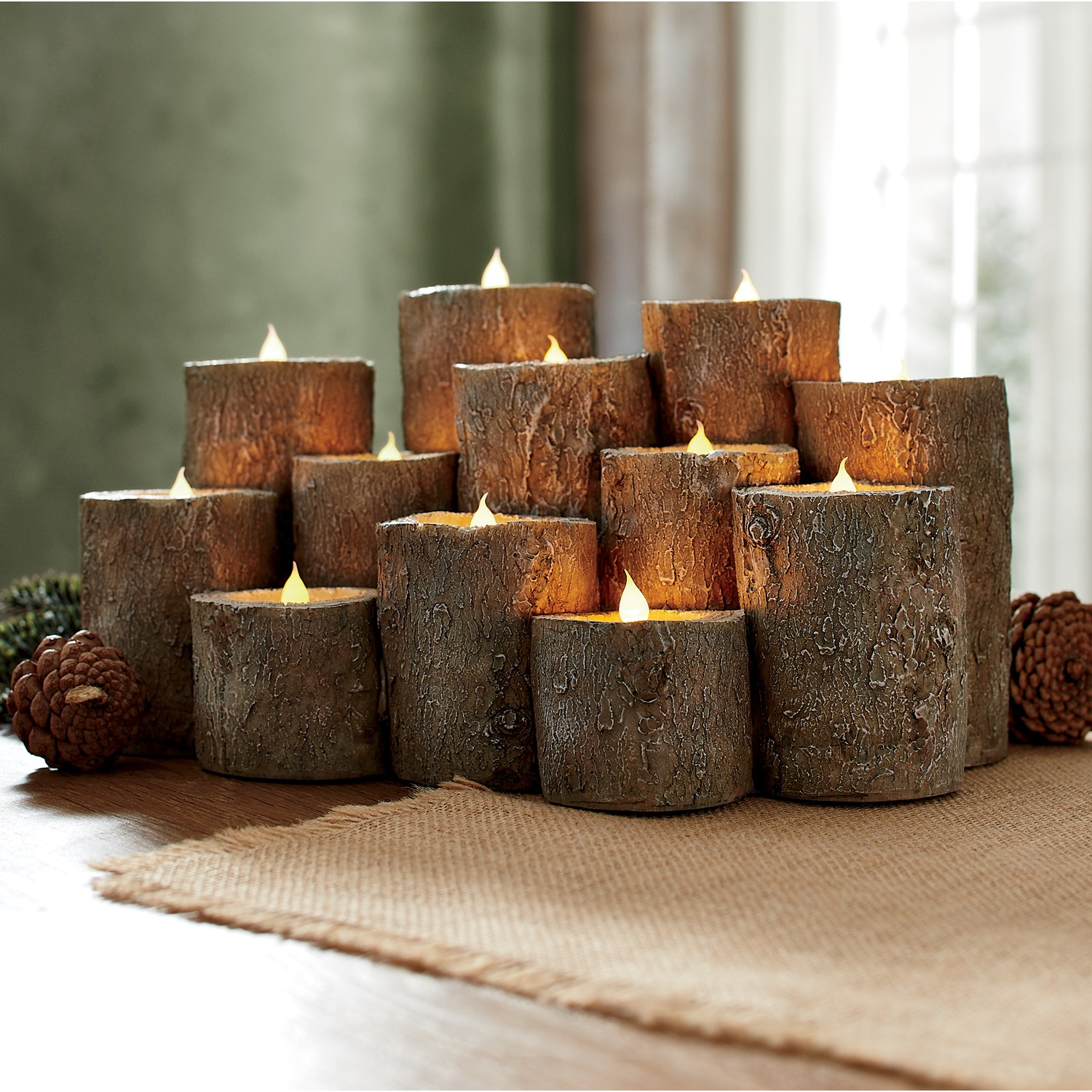 Birch Log LED Fireplace Insert | Seventh Avenue