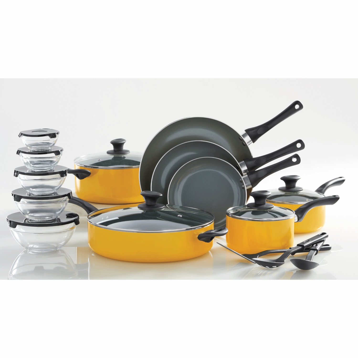 Ginny's 24-Piece Nonstick Kitchen Essentials Cookware Set | Seventh Avenue