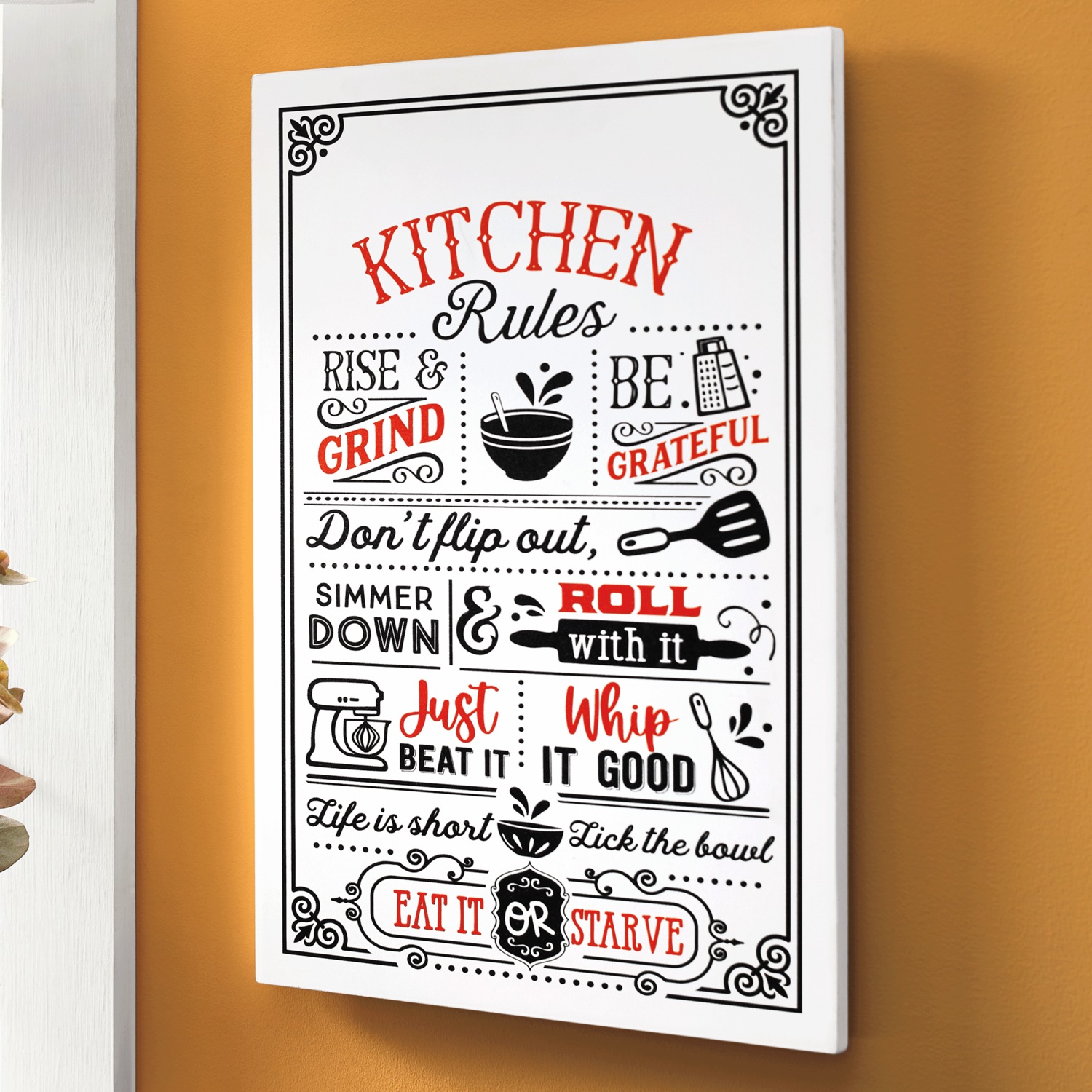 Kitchen Rules Wall Art | Seventh Avenue