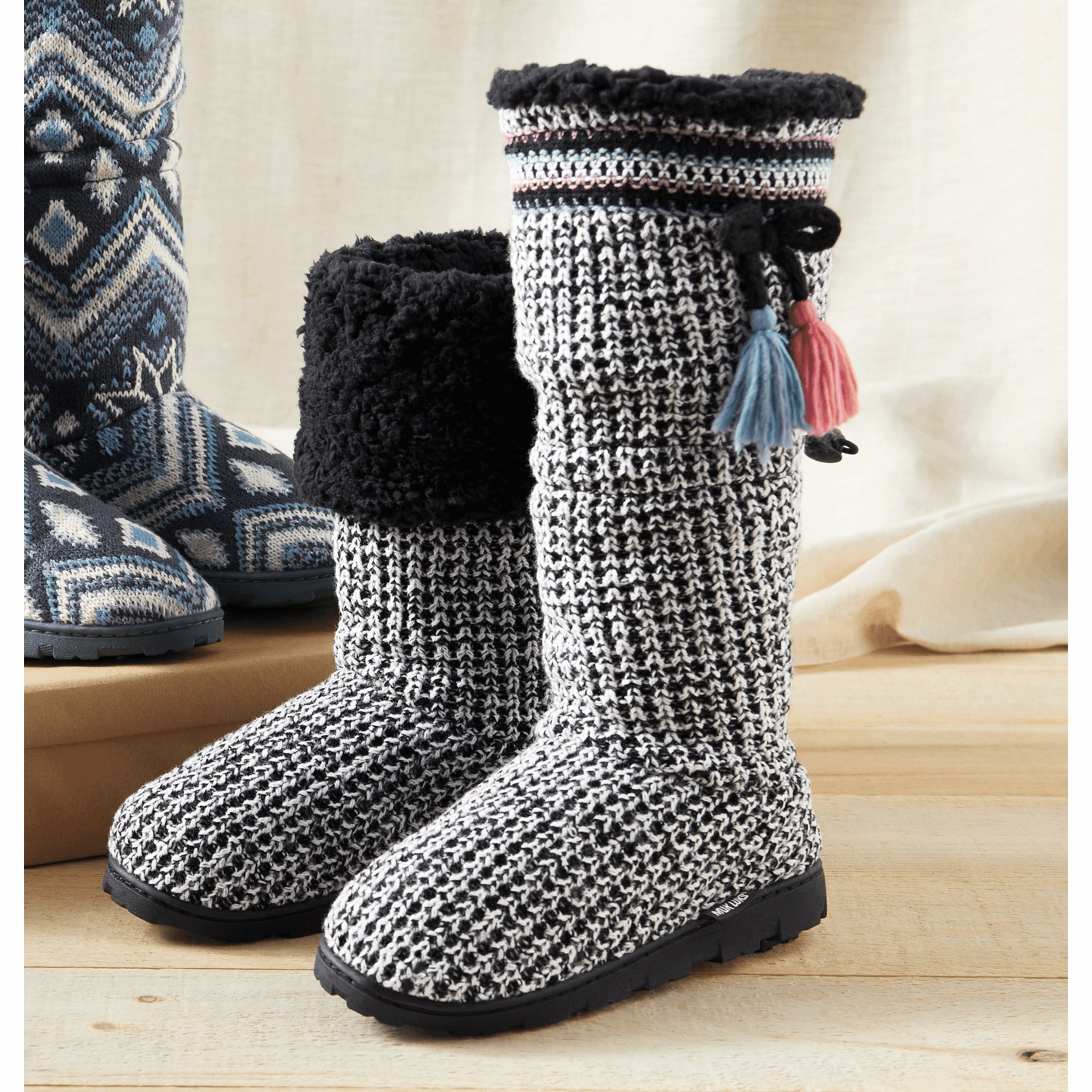 MUK LUKS Tabbi Fold Over Slipper Boot | Seventh Avenue