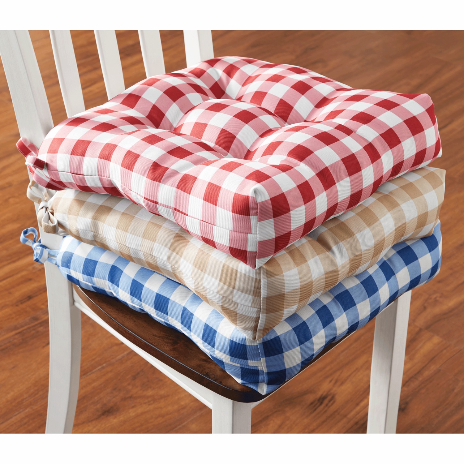 Gingham Check Chair Pad | Seventh Avenue