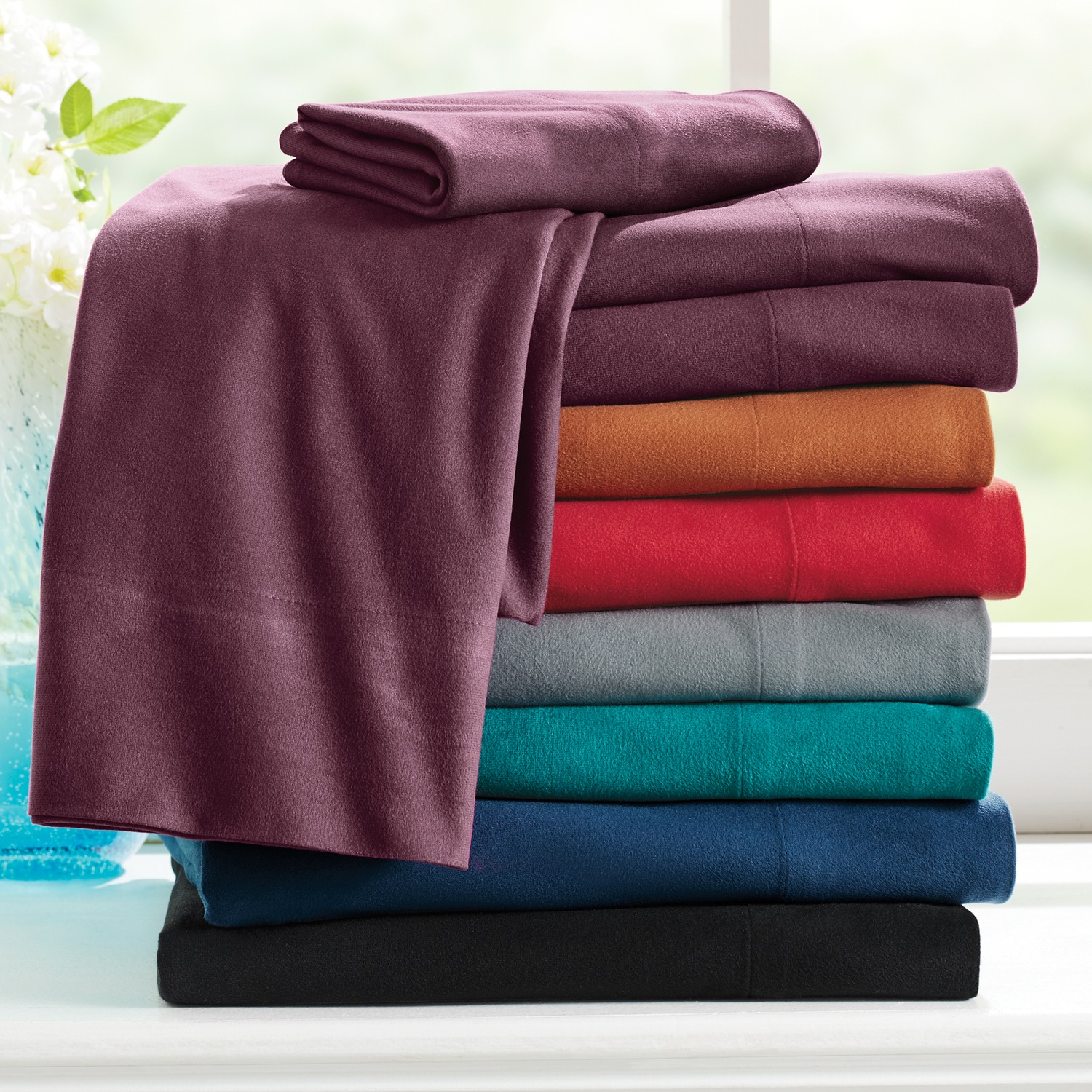 Color Connection Flannel Sheet Set | Seventh Avenue