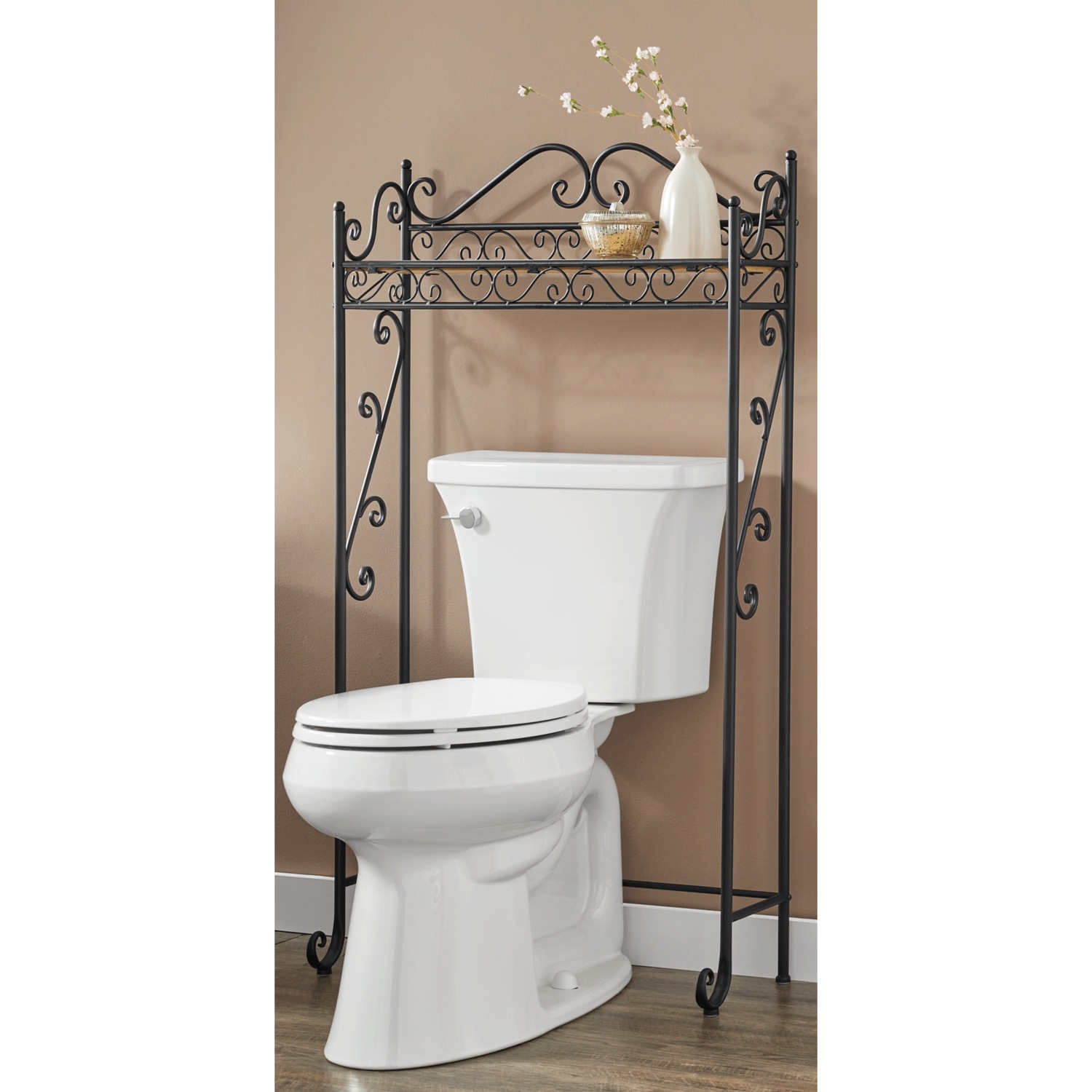 Belle Terre Scroll Space Saver and Toilet Paper Holder | Seventh Avenue