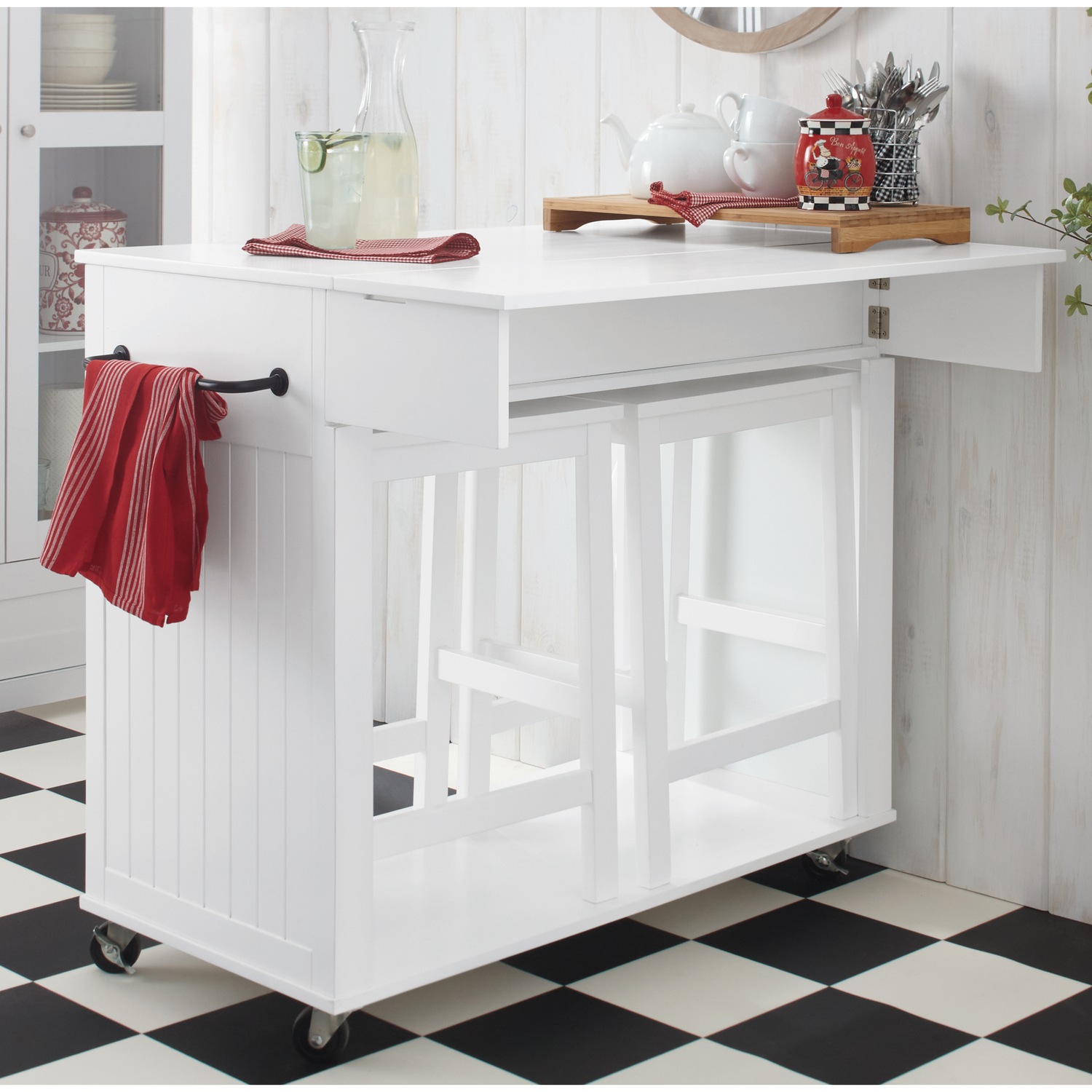 Miller Kitchen Island With Stools | Seventh Avenue