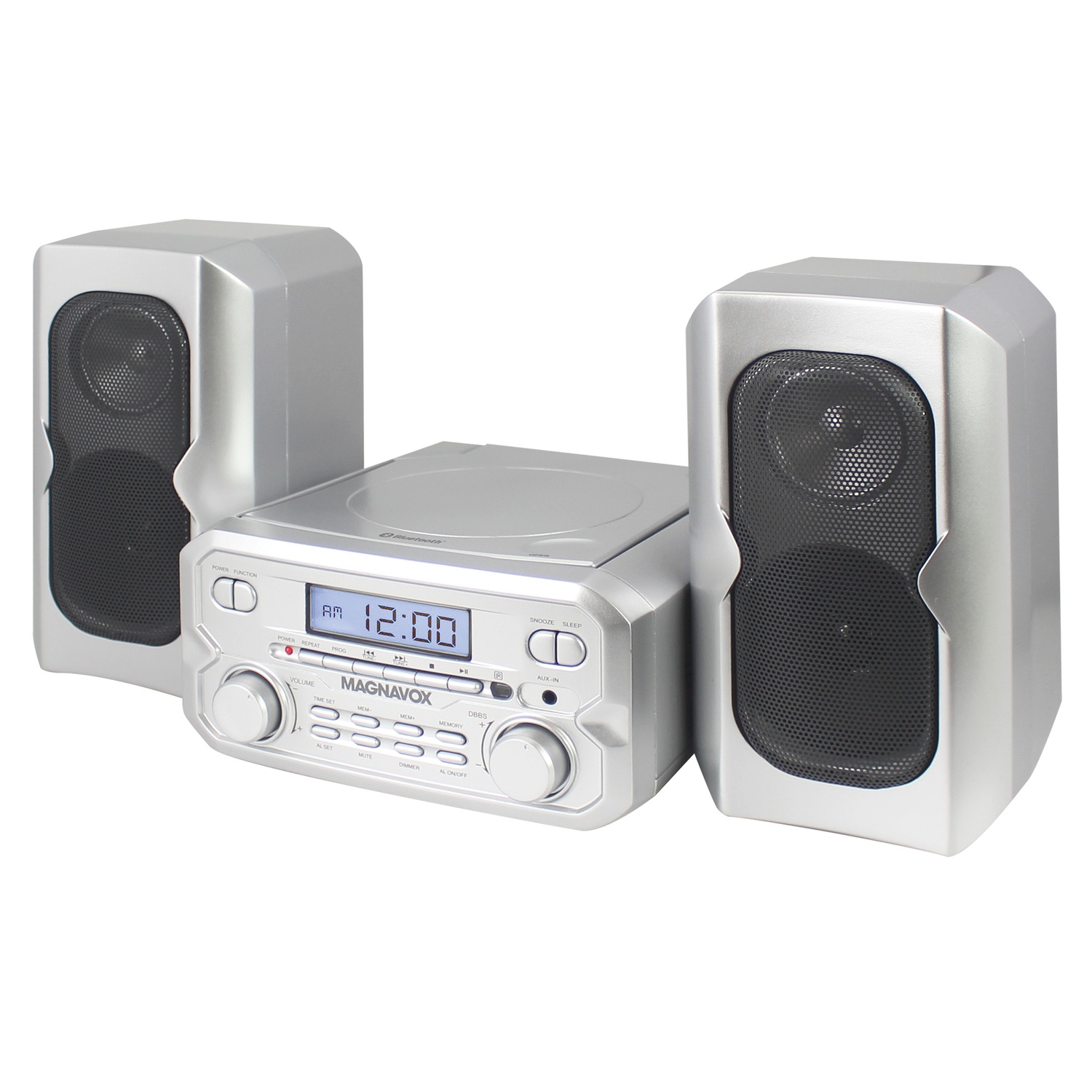 Magnavox 3-Piece Shelf System with CD, Bluetooth & FM Radio | Seventh ...