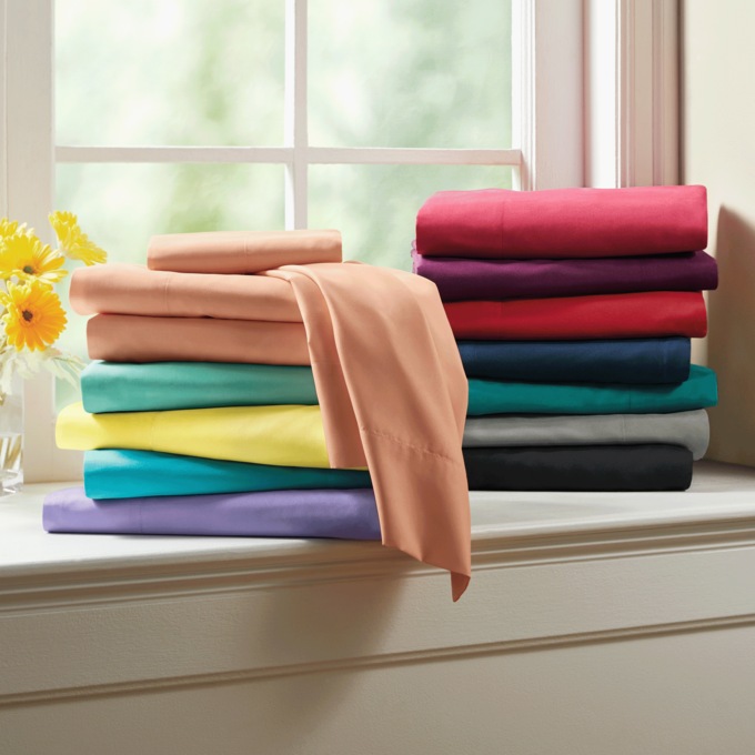 Color Connection Microfiber Sheet Set | Seventh Avenue