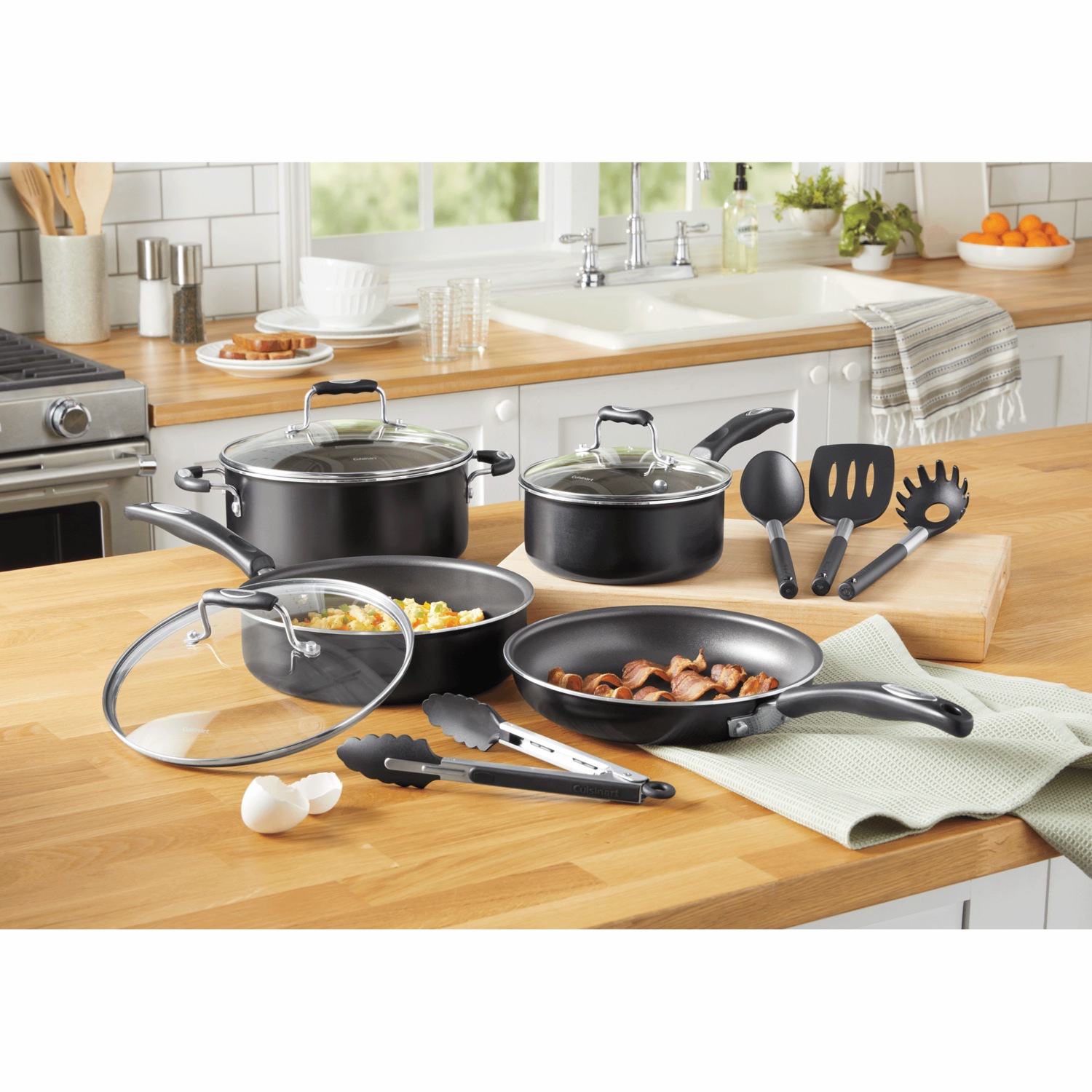 Cuisinart 11-Piece Nonstick Cookware Set | Seventh Avenue