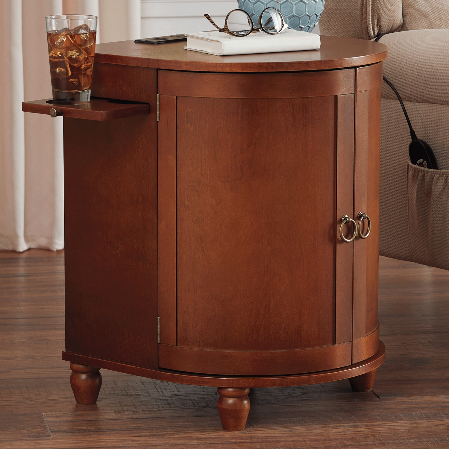 Eva Powered End Table | Seventh Avenue