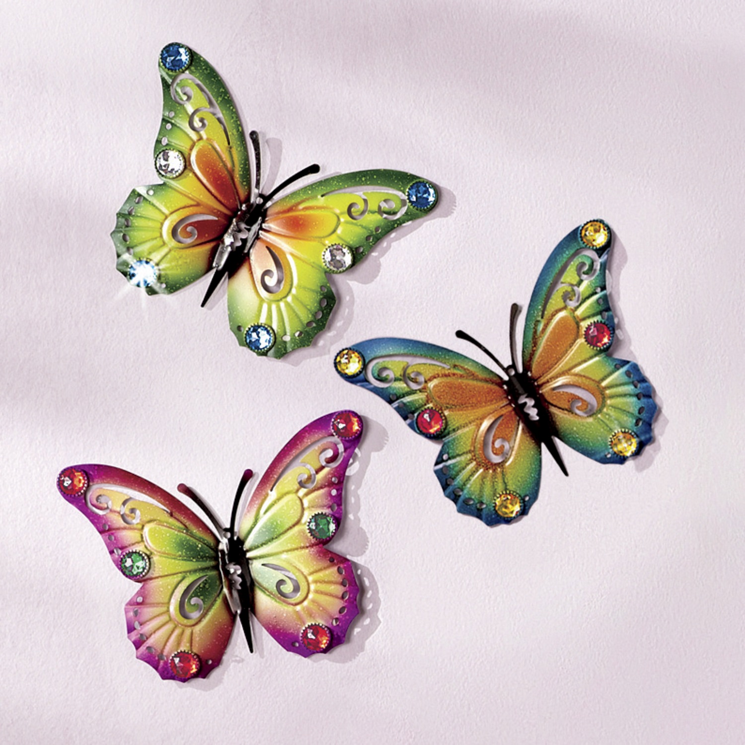 3-Piece Jeweled Butterfly Set | Seventh Avenue