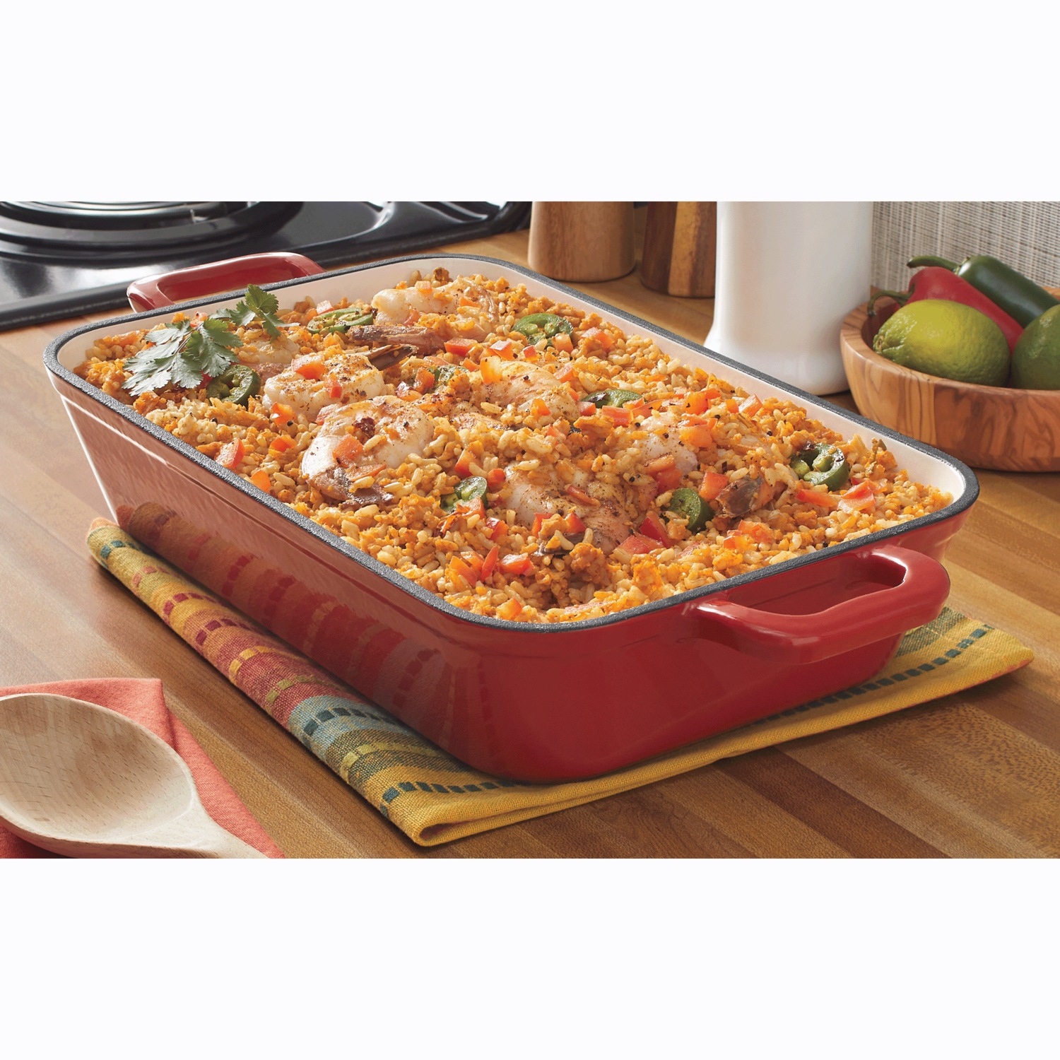 Enameled Cast Iron Roasting Pan | Seventh Avenue