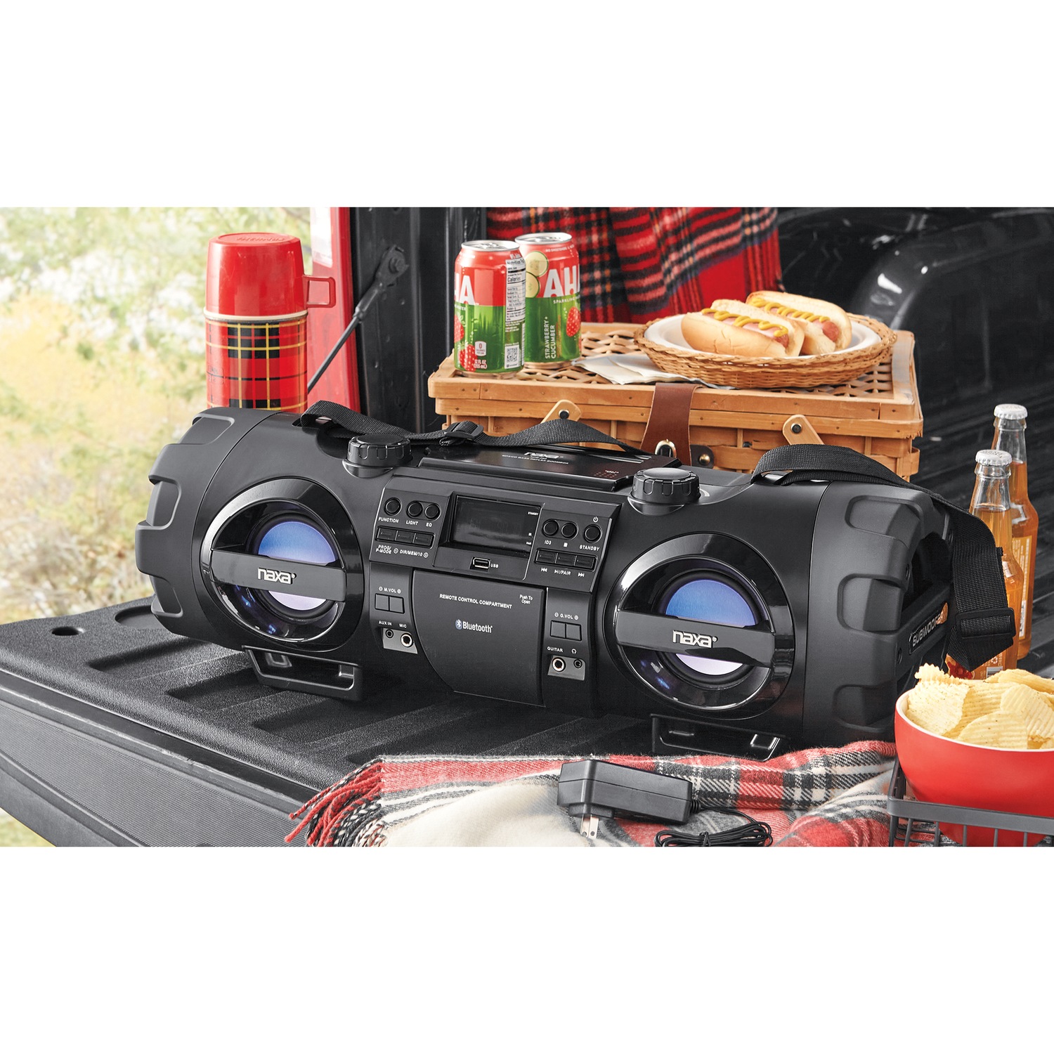 Emerson MP3/CD Bass Reflex Boom Box & PA System with Bluetooth ...