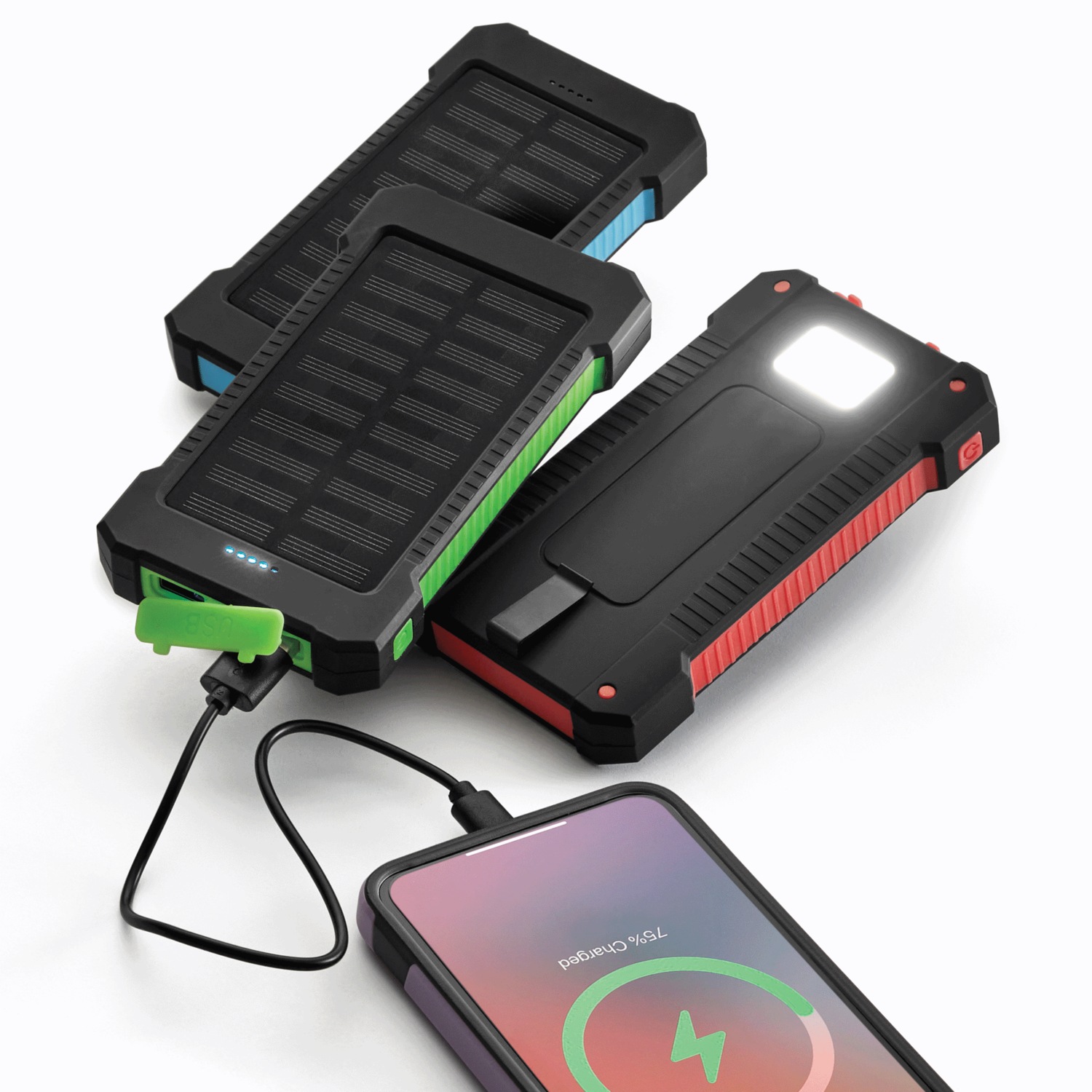 10,000mAh Solar Power Bank | Seventh Avenue
