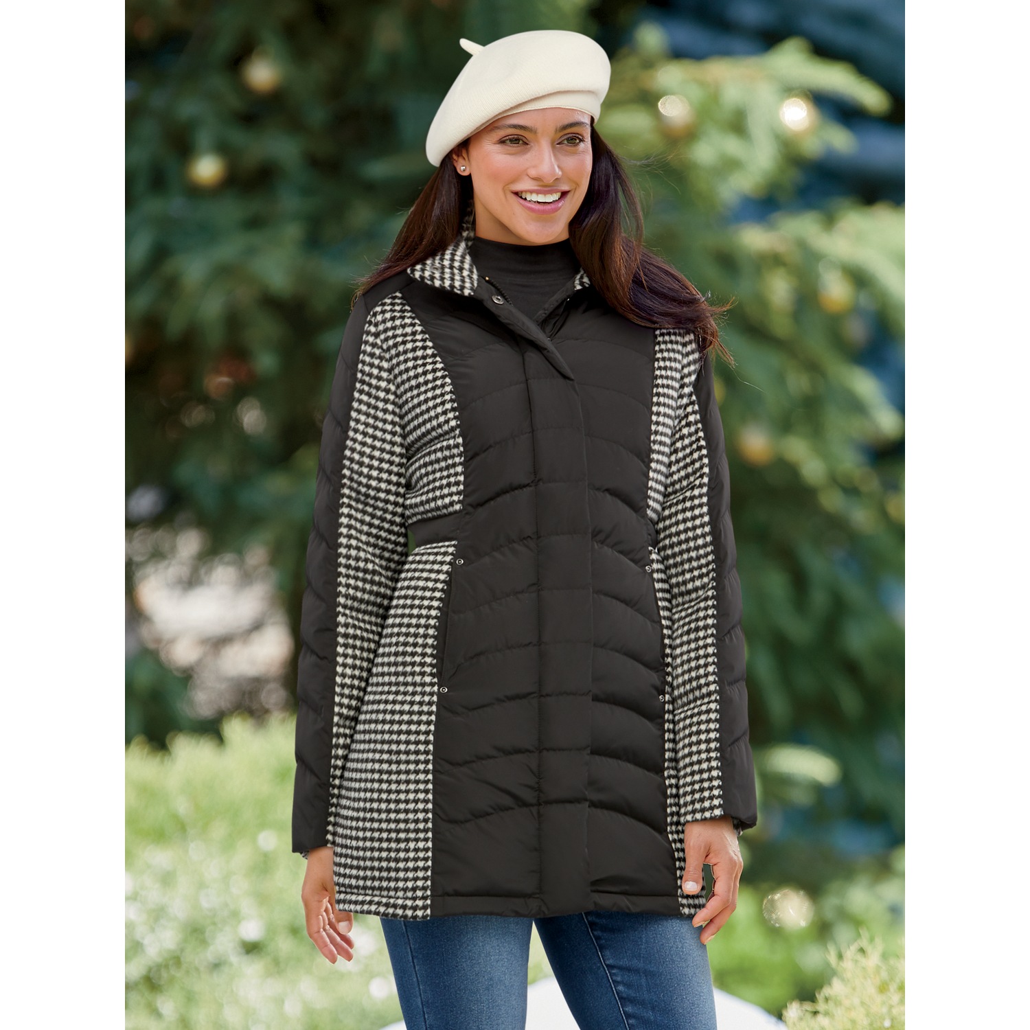 Snowfall Pattern Puffer Parka | Seventh Avenue