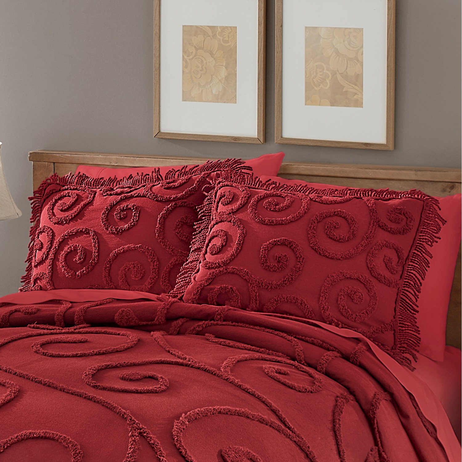 Scroll Chenille Bedspread and Sham | Seventh Avenue