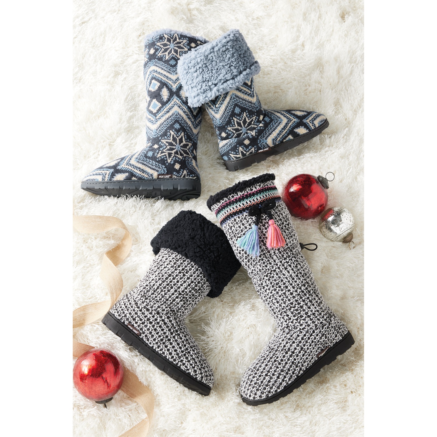 MUK LUKS Tabbi Fold Over Slipper Boot | Seventh Avenue