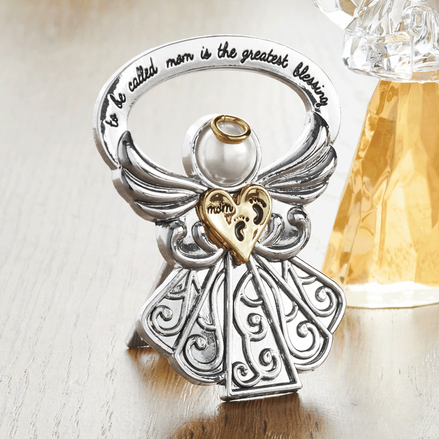 Mother of Pearl Bedside Angel | Seventh Avenue