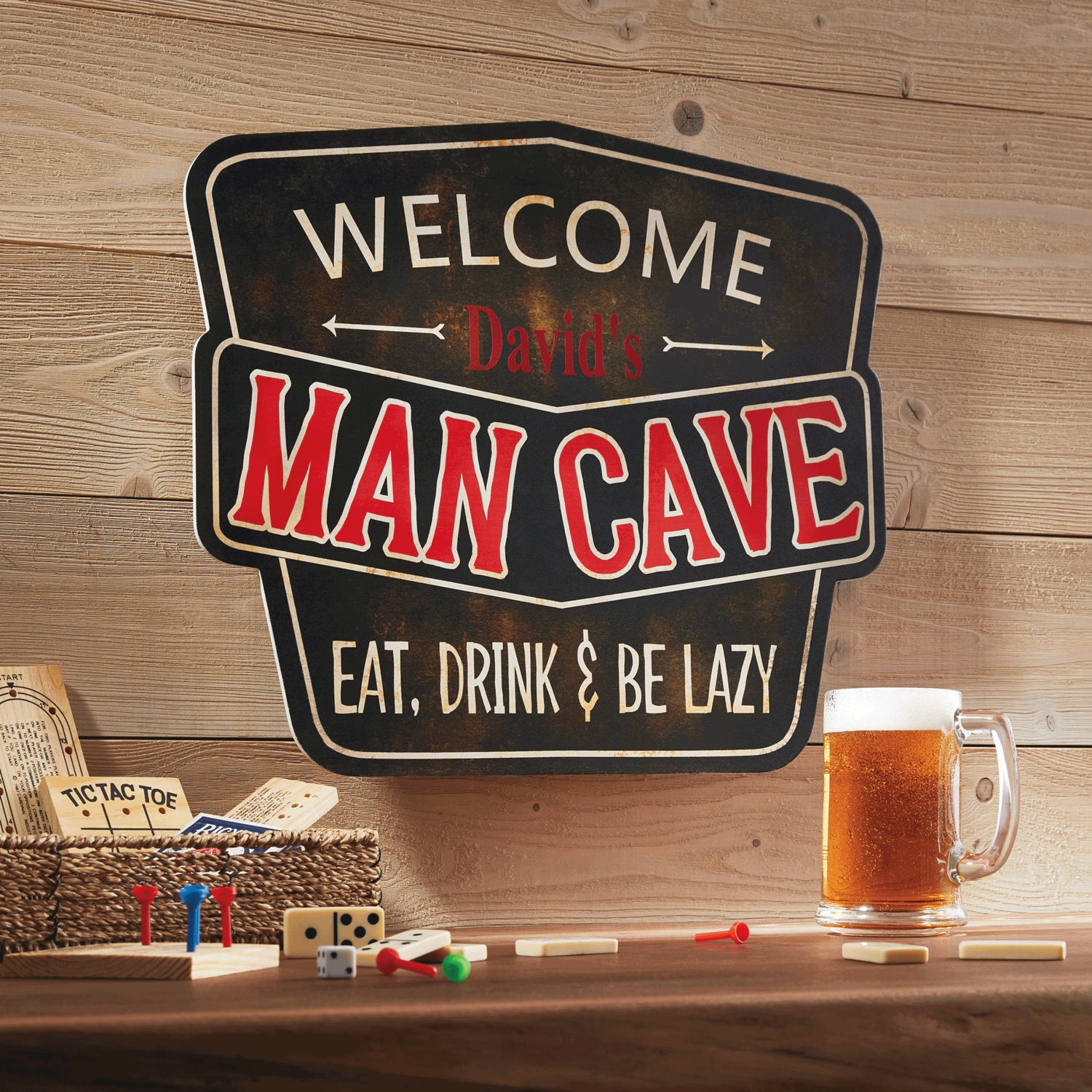 Welcome Man Cave Wall Sign | Seventh Avenue