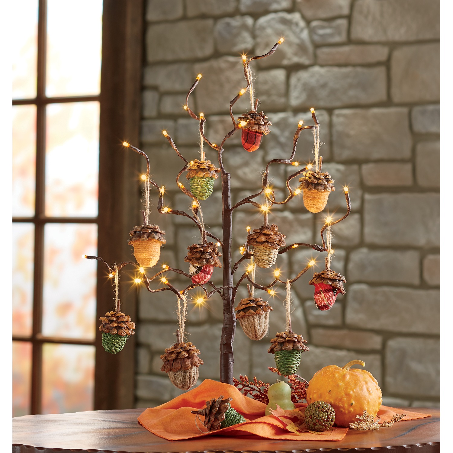 Set of 6 Mixed Acorns | Seventh Avenue