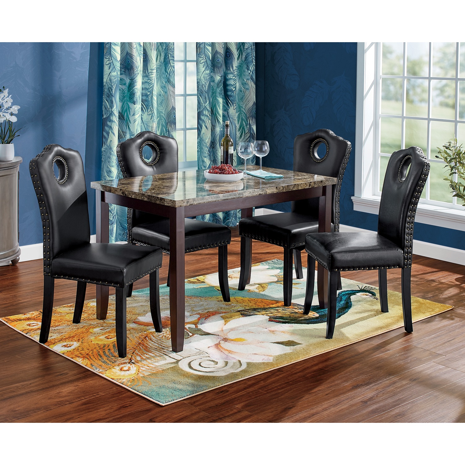 Faux-Marble Dining Table | Seventh Avenue