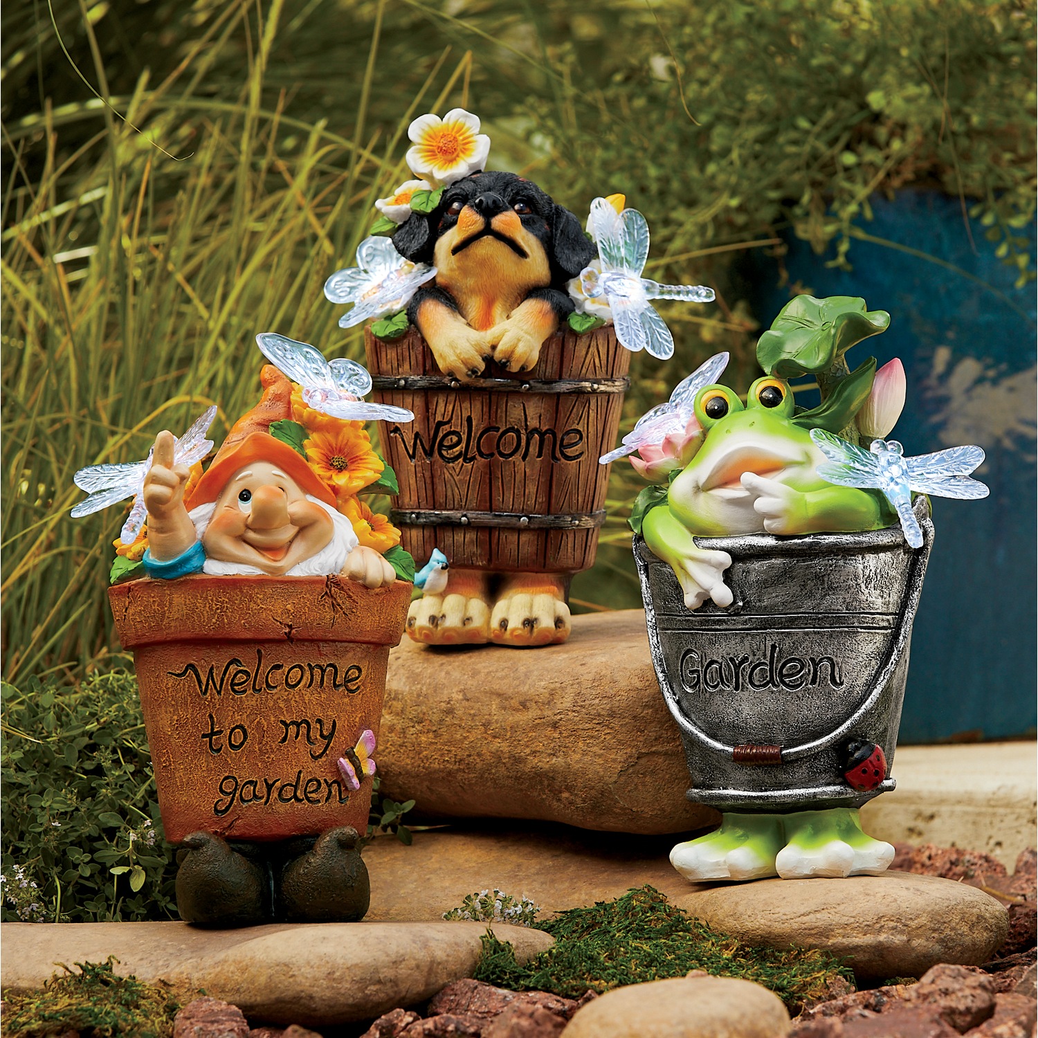 Solar Garden Figurines | Seventh Avenue