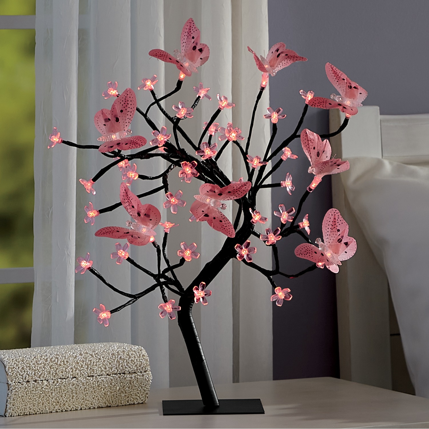 Lighted Butterfly Tree Table Lamp | Seventh Avenue