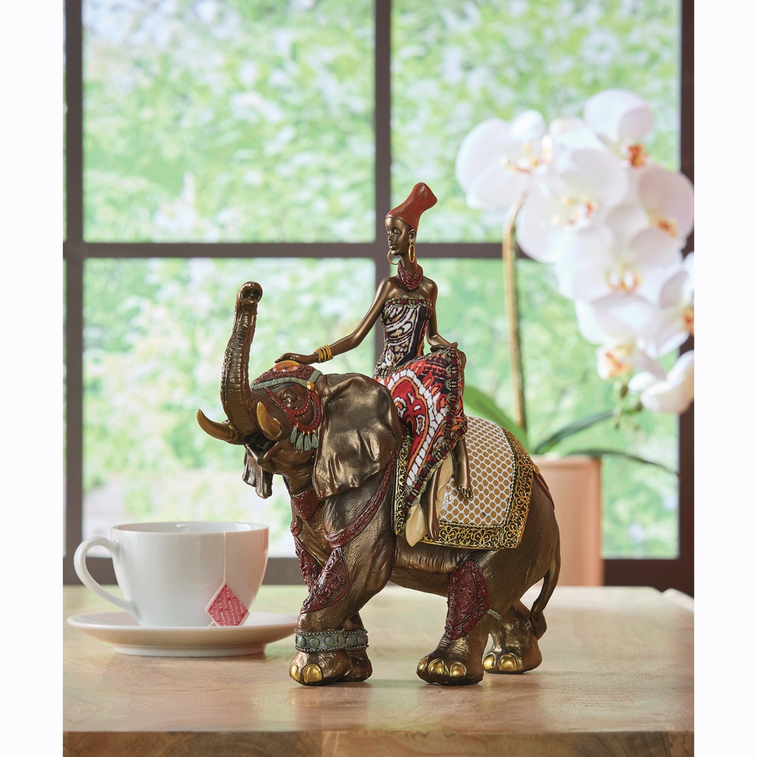 Gizzel Global Lady with Elephant | Seventh Avenue